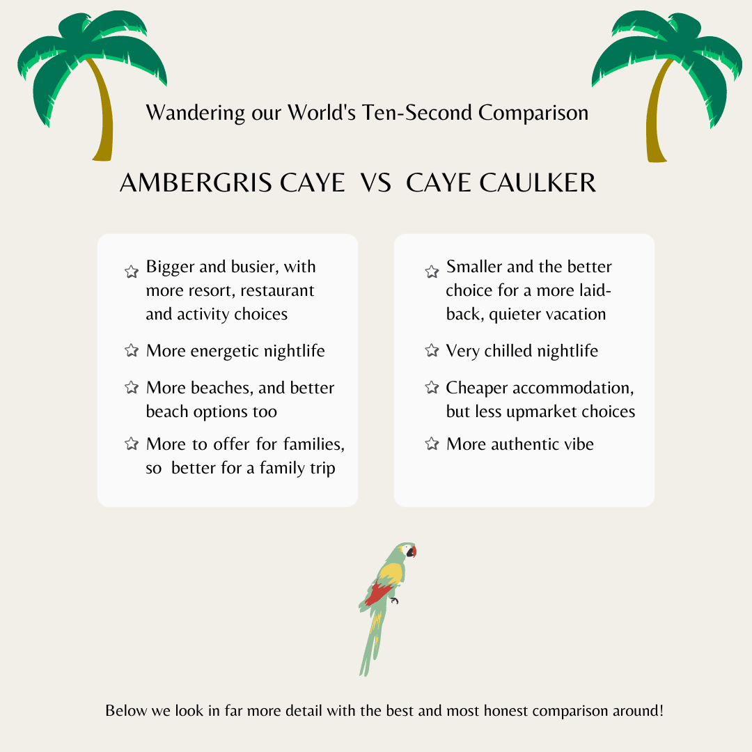 Ambergris Caye vs Caye Caulker: The Honest Comparison You Need!