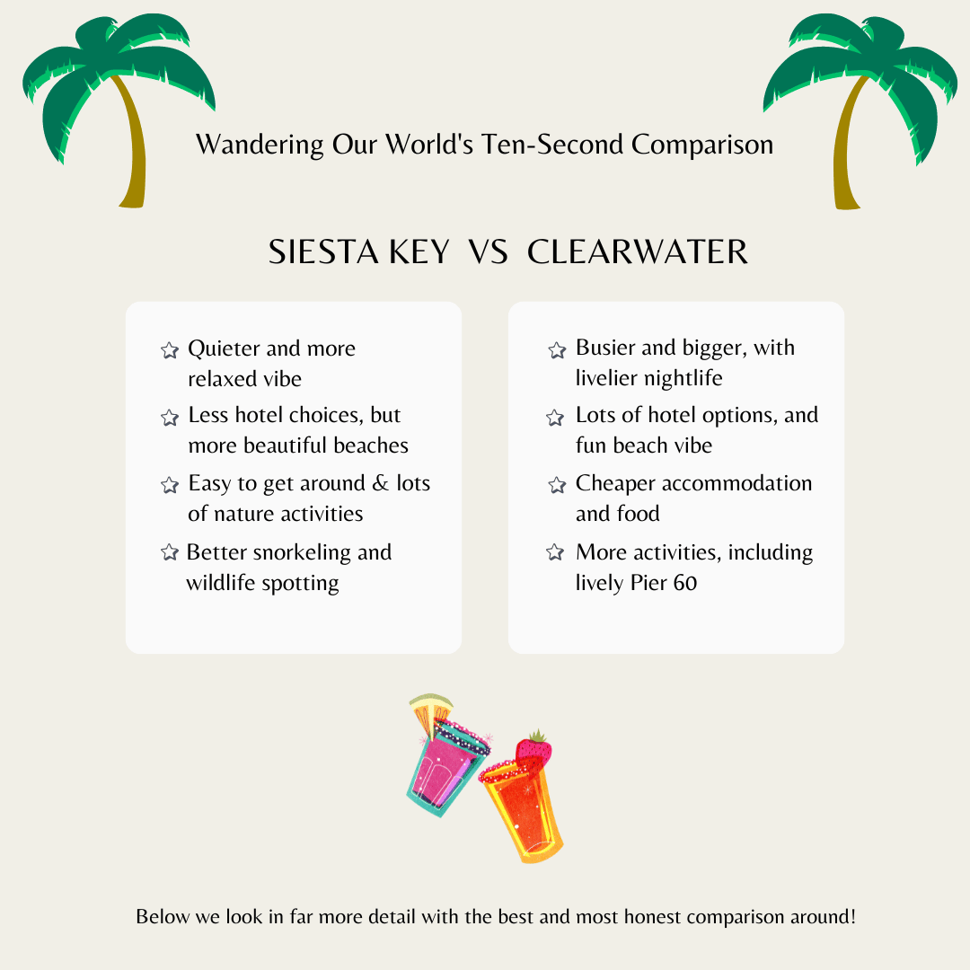 Siesta Key vs Clearwater: The Honest Comparison You Need!