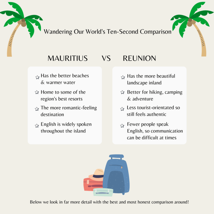 Mauritius vs Reunion: The Honest Comparison In 2023 You Need!