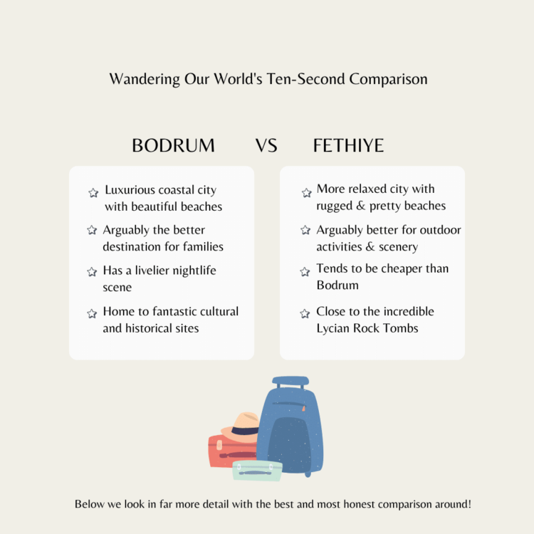 Bodrum vs Fethiye: An Honest Comparison To Help You Decide!